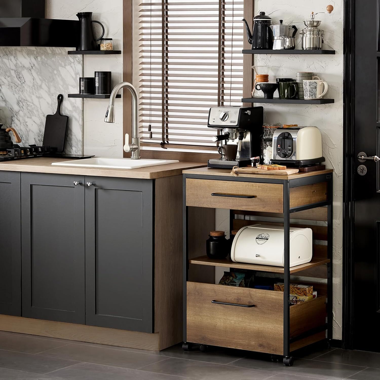 12x Ideeën om een trolley in de keuken te gebruiken! - THESTYLEBOX